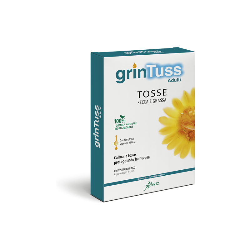 Grintuss Adult Syrup mini-bottles - Aboca