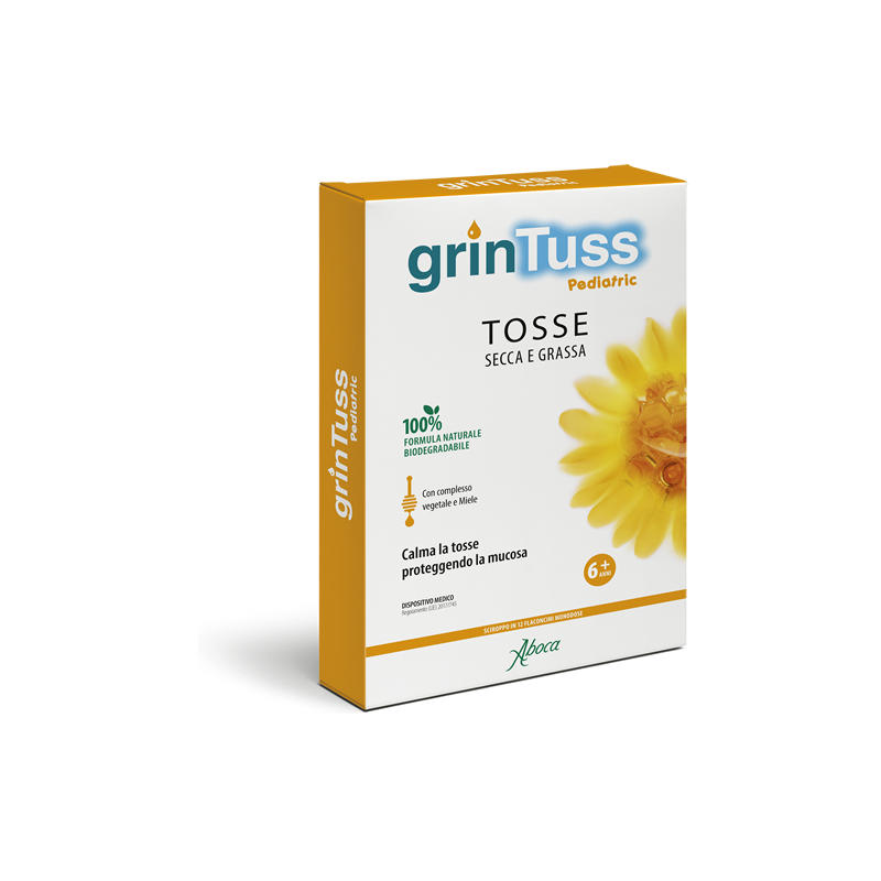 Grintuss Pediatric Syrup mini-bottles - Aboca